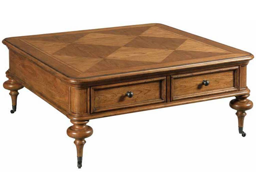 American Drew 011-911 Berkshire Pearson Square Cocktail Table - Hickory ...