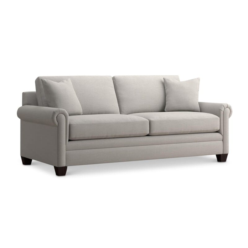 Bassett Furniture 3887-62 Carolina Panel Arm Sofa - Hickory Park Furniture