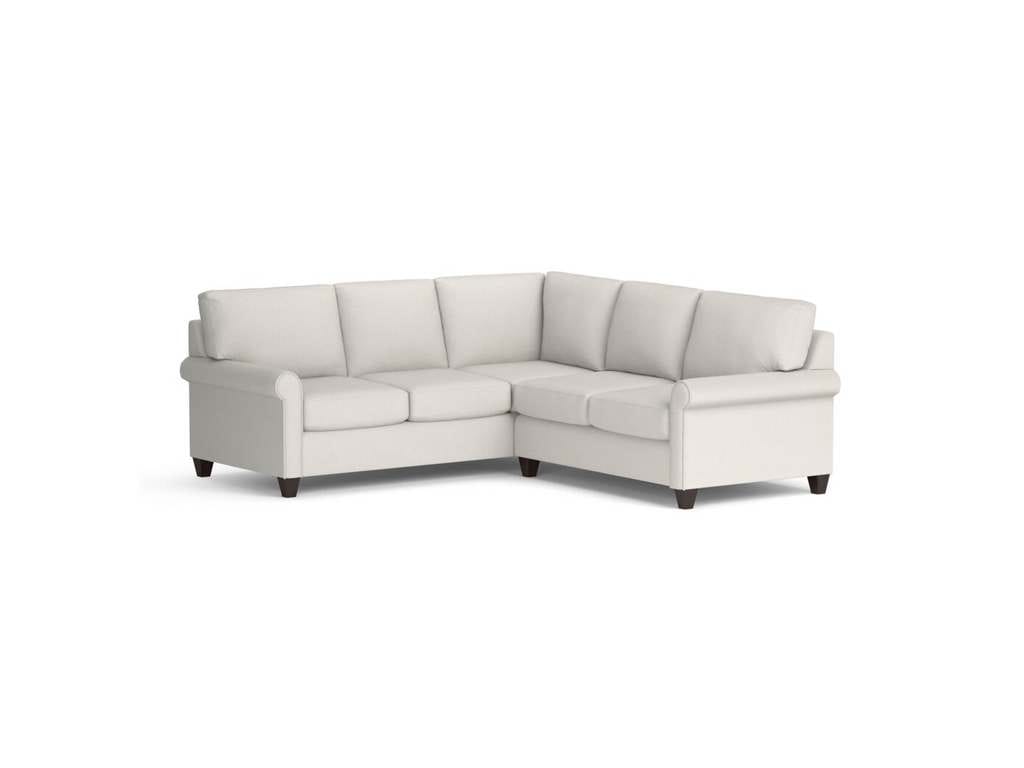 Bassett Furniture 2715-LSECTS Julian Small L Shaped Sectional - Hickory ...