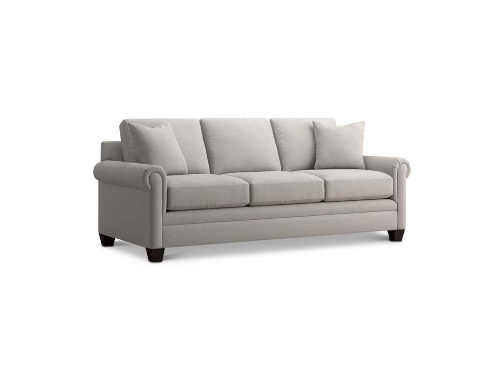 Bassett Furniture 3887-72 Carolina Panel Arm Sofa - Hickory Park Furniture