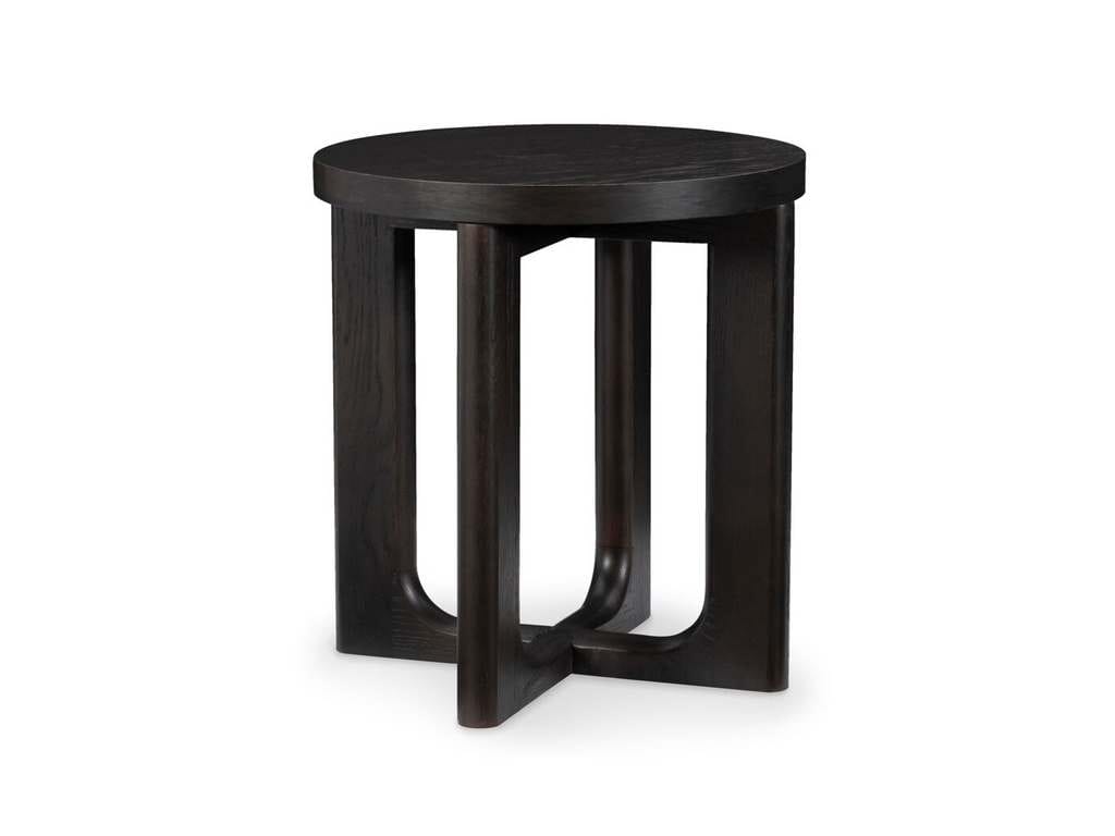 Bassett Furniture 6524-0643 Benchmade Reston Oak Round Accent Table ...