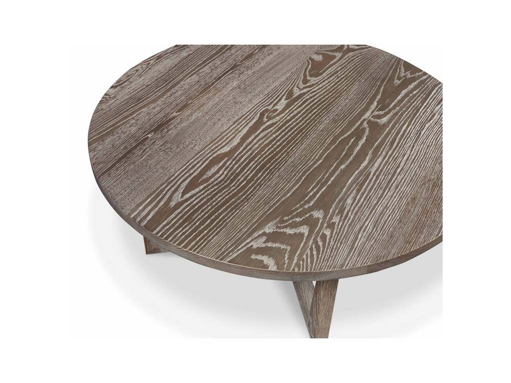 Bassett 6121-0605 Benchmade Liam Oak Round Cocktail Table - Hickory ...