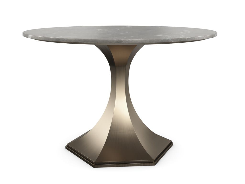 Caracole CLA-422-201 Caracole Classic Top Brass Dining Table - Hickory ...
