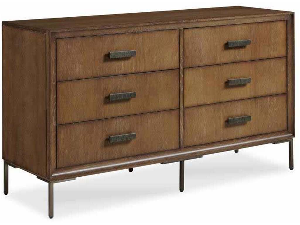 Century Furniture CR9-242 Details Case Six Drawer Low Dresser - Hickory ...