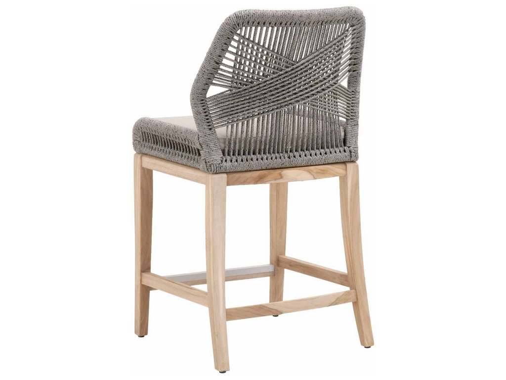 Essentials for Living 6808CS.PLA-R/SG/GT Loom Outdoor Counter Stool in ...