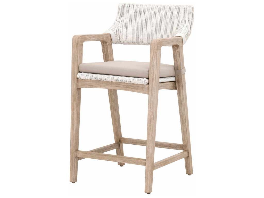 Essentials for Living 6810CS.WTR/LGRY/NG Lucia Counter Stool in White ...