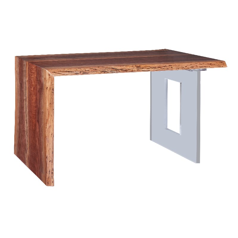 Fairfield CW54-WD Live Edge Crotch Walnut 54 inch Waterfall Desk ...
