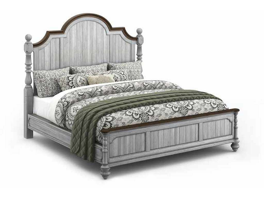Flexsteel W1047-90K Plymouth King Poster Bed - Hickory Park Furniture