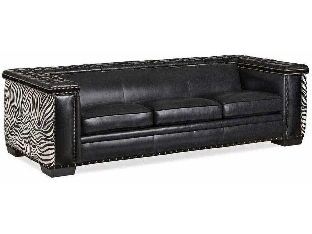 Hancock and Moore 6508-3 Buttoncraft Leather Sofa - Hickory Park ...