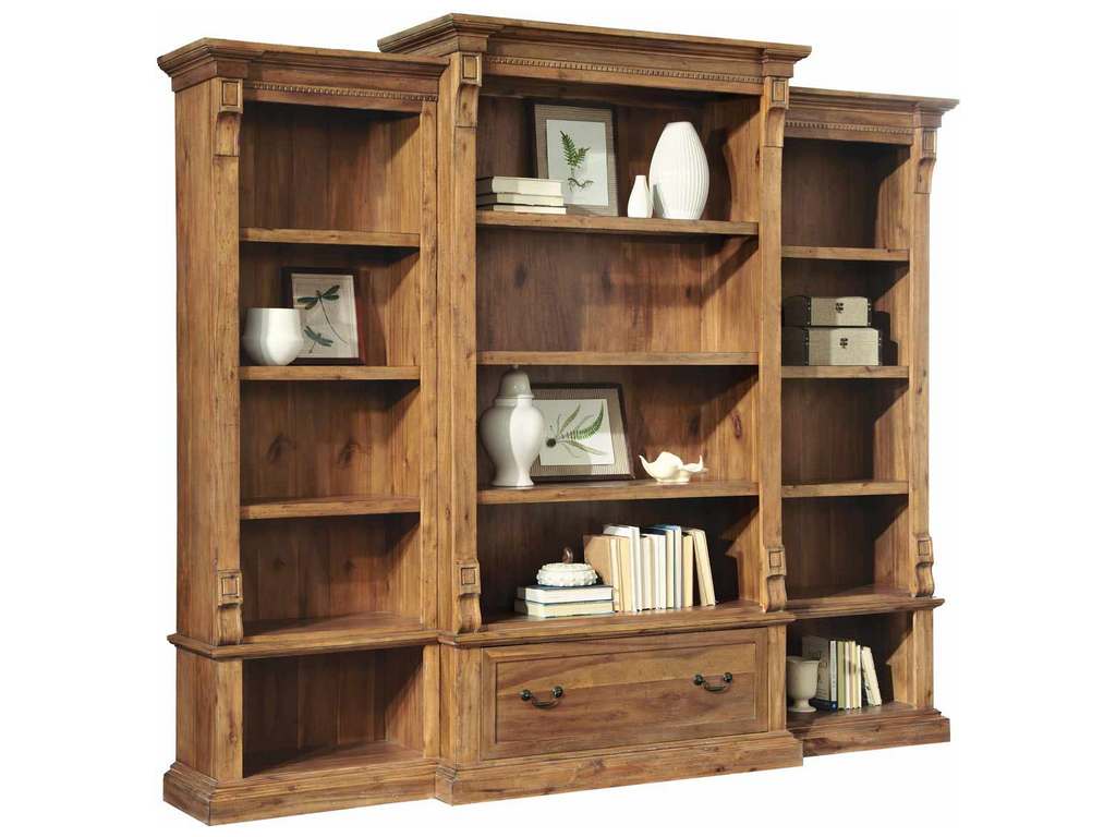 Hekman 79304 Wellington Hall Office Express Center Bookcase - Hickory ...