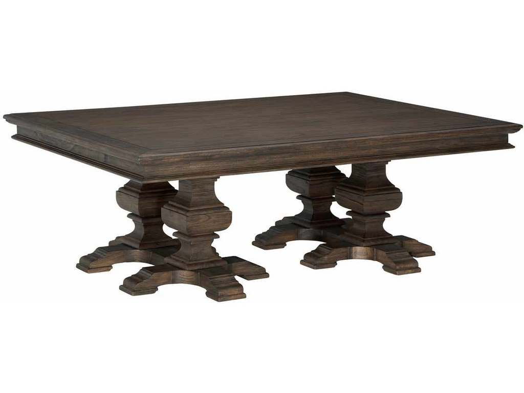 Hekman 25411 Wellington Estates Rectangular Pedestal Coffee Table ...