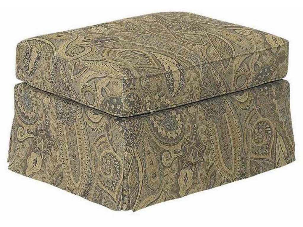 Hickory Chair HC509-29 Upholstery Colefax Ottoman - Hickory Park Furniture