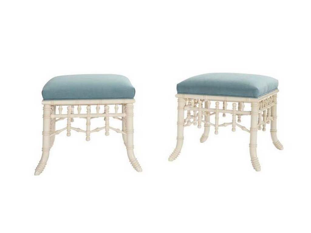 Hickory Chair HC6318-88 Midtown Faux Bamboo Bench - Hickory Park Furniture