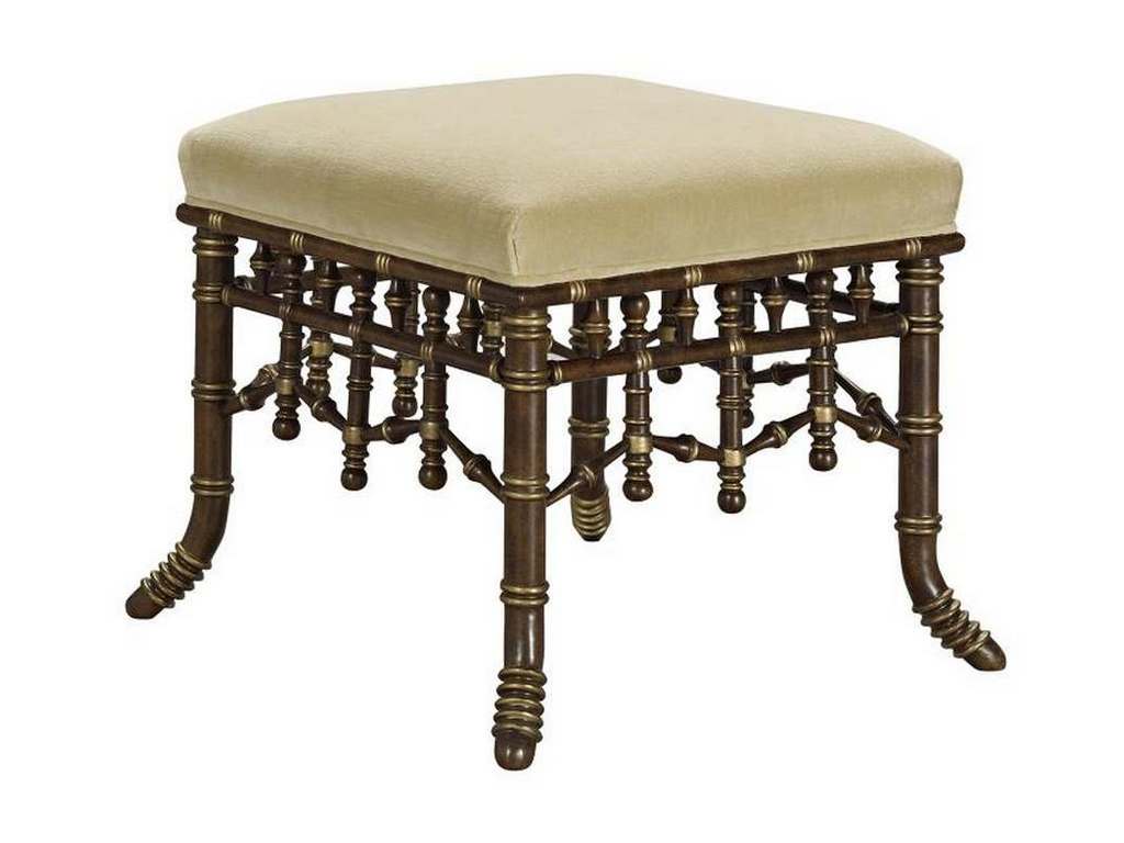 Hickory Chair HC6318-88 Midtown Faux Bamboo Bench - Hickory Park Furniture