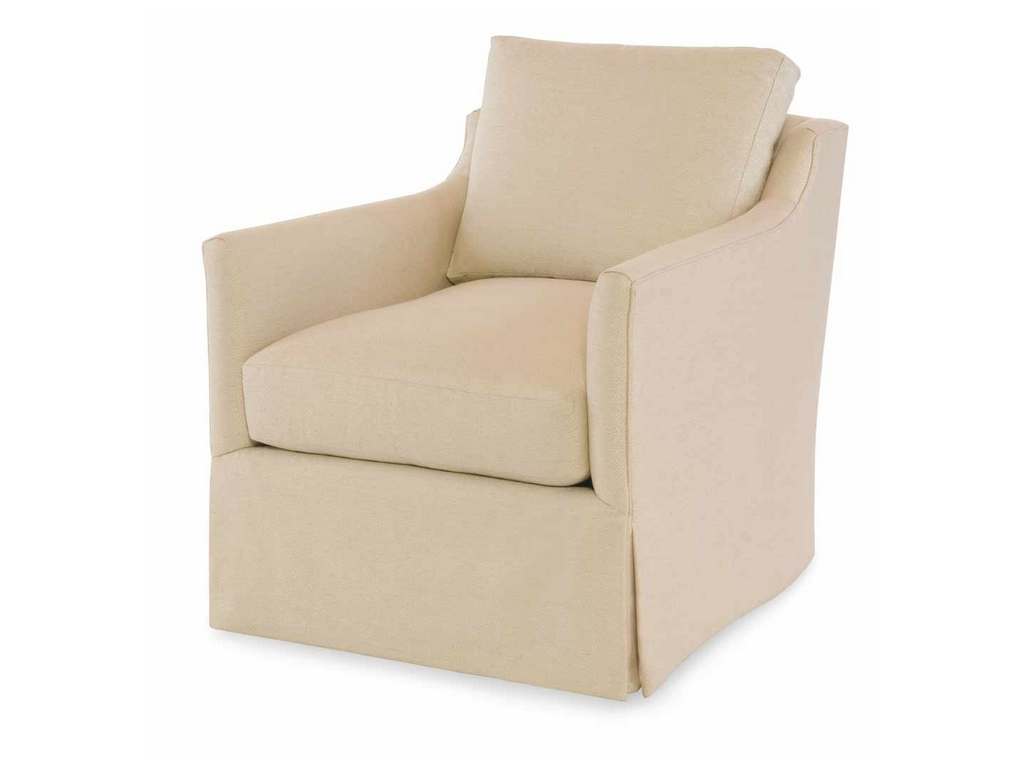 Highland House 1165SW Luke Skirted Swivel Chair - Hickory Park ...