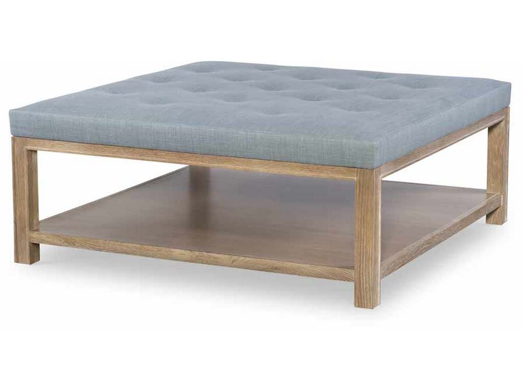 Highland House 1401-48 Franco 48 inch Square Cocktail Ottoman Button ...