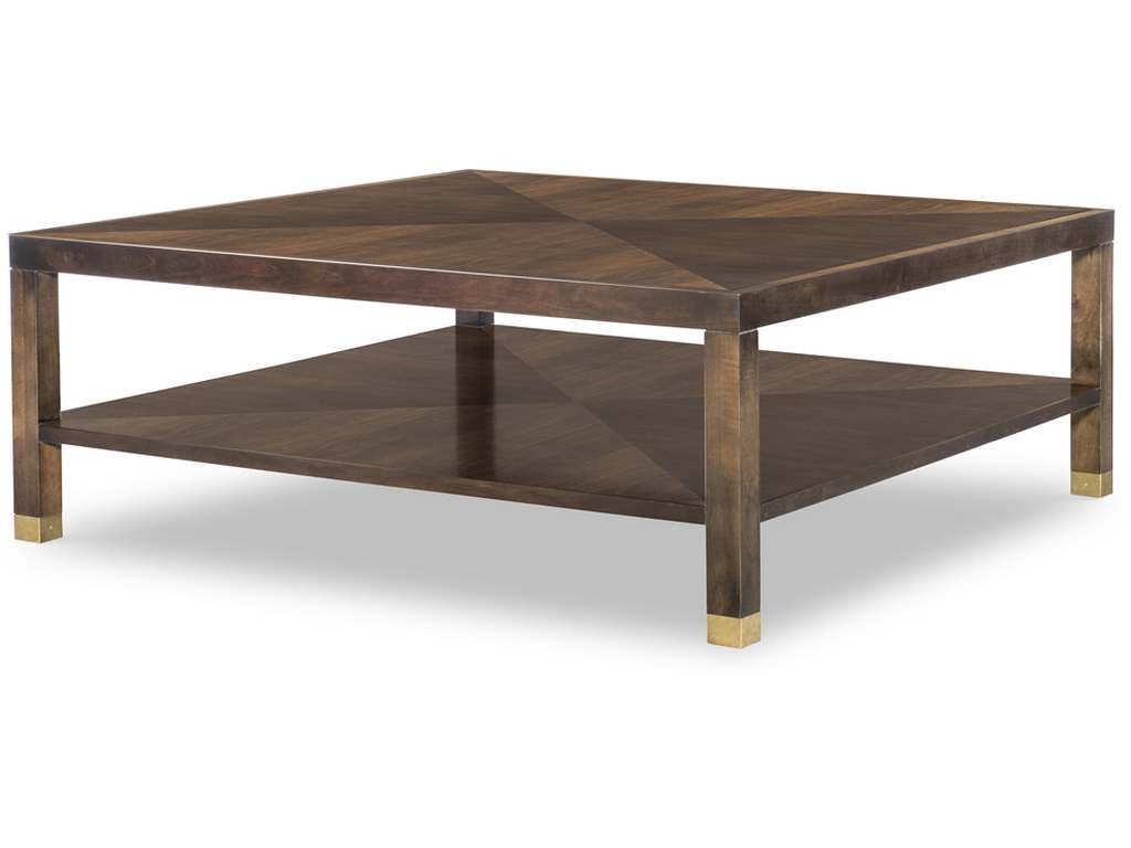 Highland House HH26-146W Trevor 48 Inch Square Cocktail Table With Wood ...