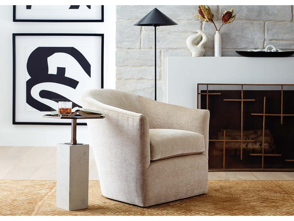 Jessica Charles 526 S Living Room Bledsoe Swivel Chair Hickory Park Furniture