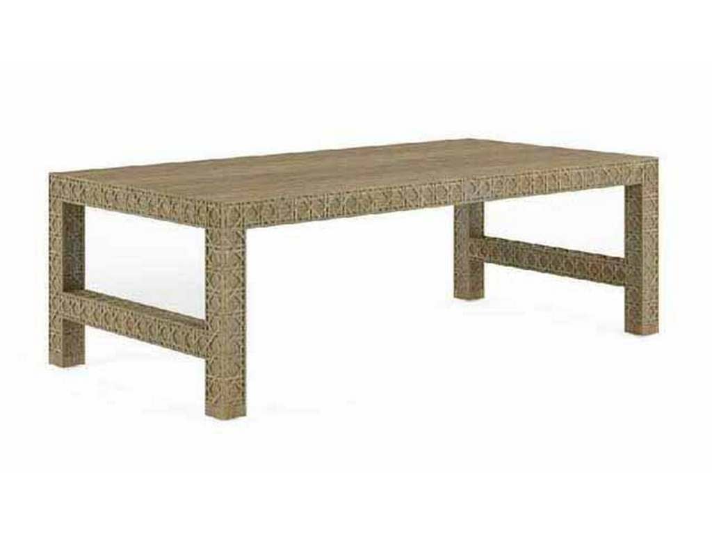 Jonathan Charles 001-3-AL0-WWO Water Cnoidal Cane Carved Cocktail Table ...