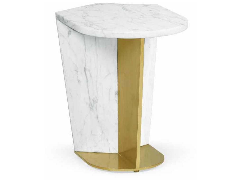 Jonathan Charles 500194-SML-M025 JC Modern Small White Calcutta Marble ...