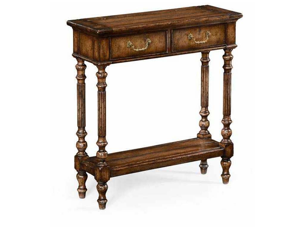 Jonathan Charles 493143-WCD JC Traditional Small Narrow Walnut Console ...