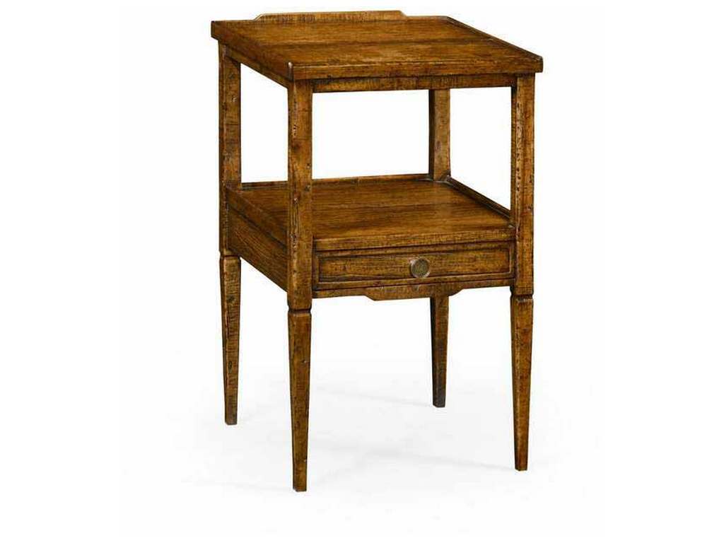 Jonathan Charles 491023-CFW JC Casual Walnut Square Lamp Table with ...