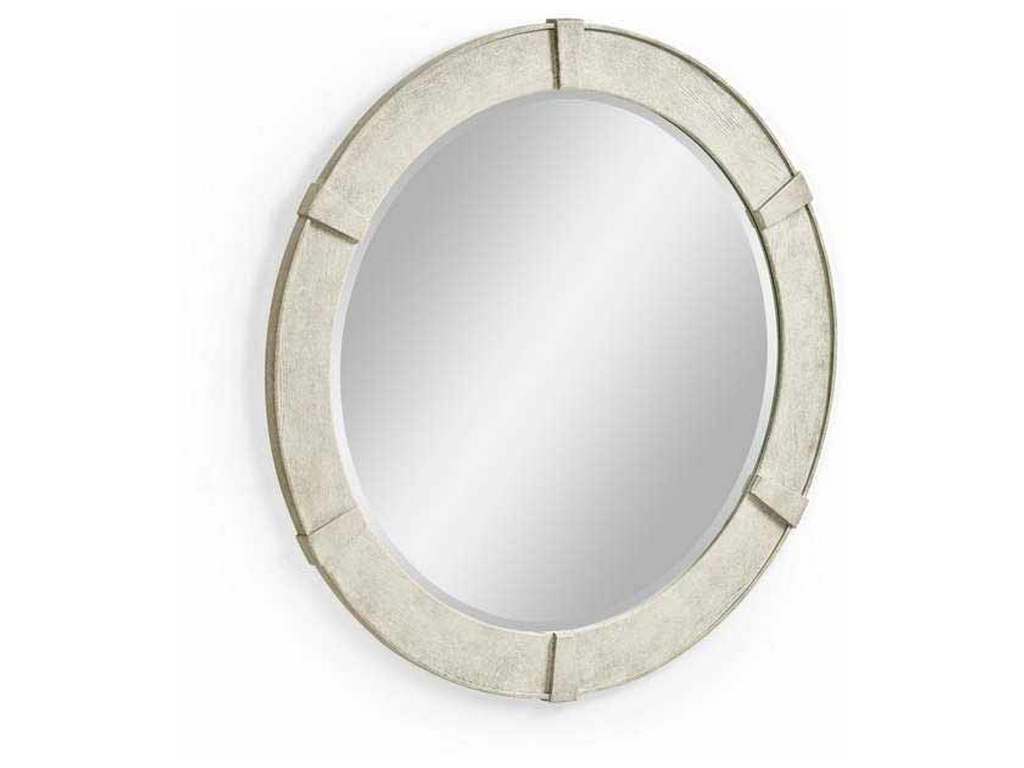 Jonathan Charles 491006-DTW JC Casual Whitewash Driftwood Round Mirror ...