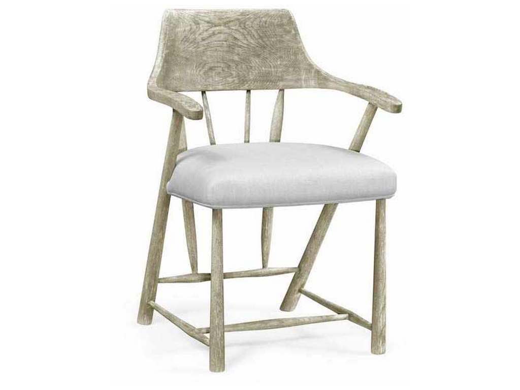Jonathan Charles 492783-GYO-DCOM JC Casual Grey Oak Dining Arm Chair ...