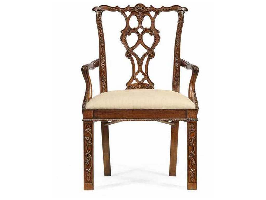 Jonathan Charles 492472-AC-MAH-F001 JC Traditional Chippendale style ...