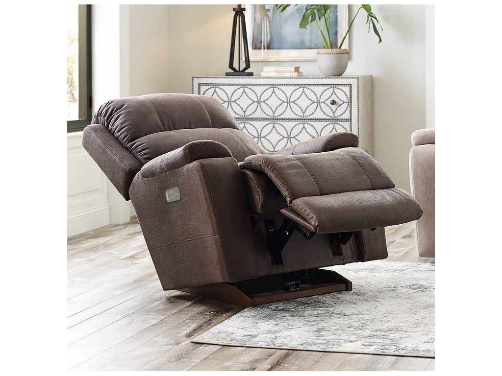 Lazboy 10X755 Dorian Power Rocking Recliner with Headrest and Lumbar ...