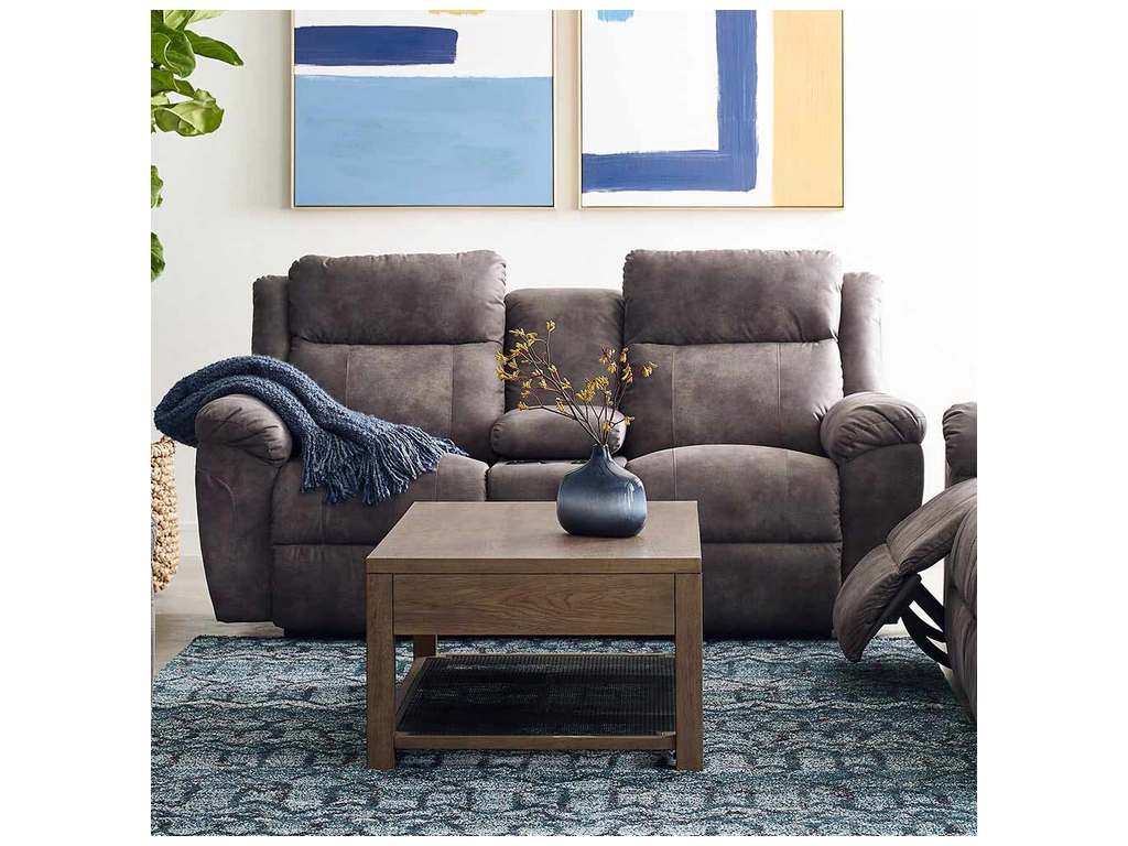 Lazboy 49P761 Joel Power Reclining Loveseat with Console - Hickory Park ...