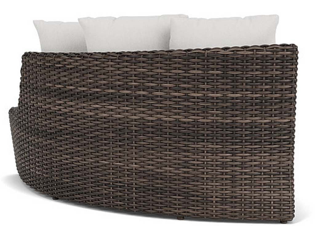 Lloyd Flanders 241057 Largo Left Arm Curved Sofa Sectional - Hickory ...