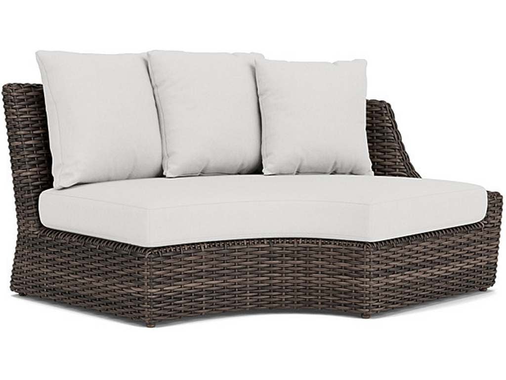 Lloyd Flanders 241057 Largo Left Arm Curved Sofa Sectional - Hickory ...