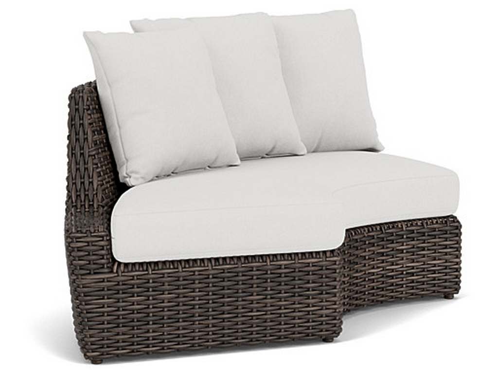 Lloyd Flanders 241056 Largo Right Arm Curved Sofa Sectional - Hickory ...