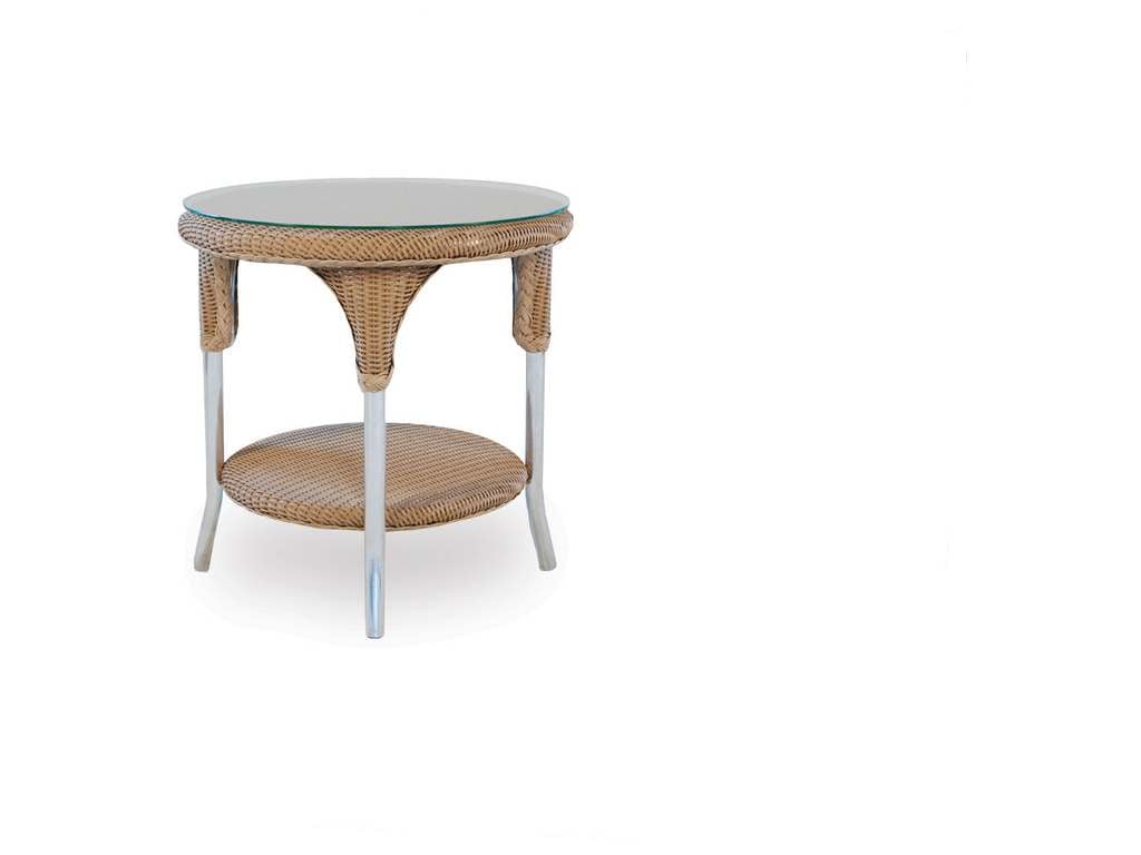 Lloyd Flanders 86224 Universal Loom 24 Inch Round End Table - Hickory ...