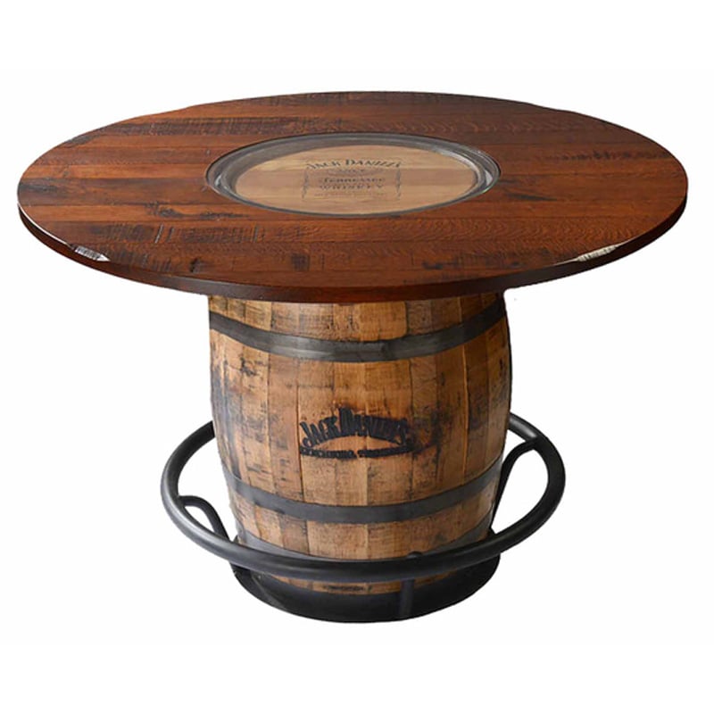 Still Fork 11WB54054 Pedestal Tables Whiskey Barrel Table - Hickory ...