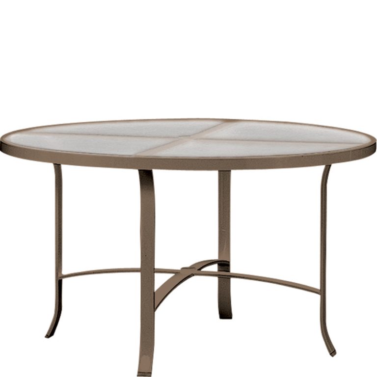 Tropitone 4248 Acrylic and Glass Tables 48 inch Round Dining Table ...