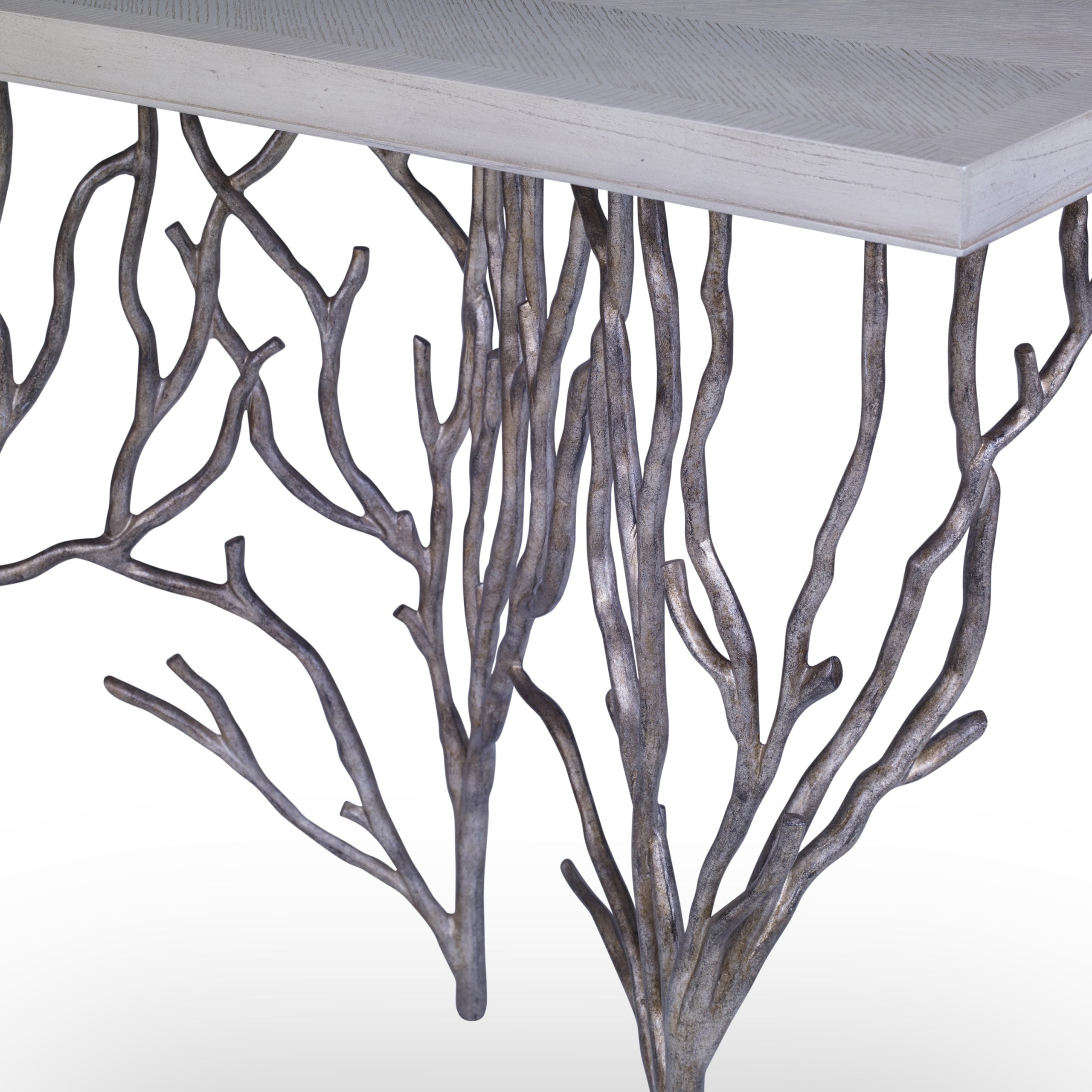 Ambella Home 09136-850-008 Forest Console Table Champagne - Hickory ...