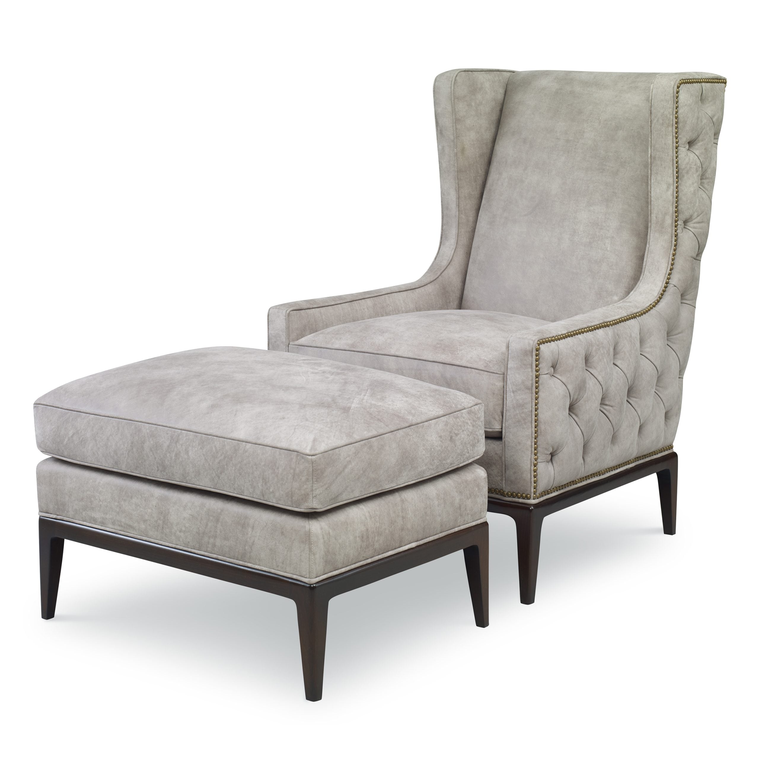 Ambella Home 296-00 Claxton Wing Chair Tufted Outside - Hickory Park ...