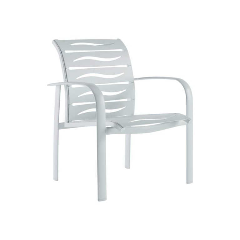 Tropitone 752024WV Laguna Beach EZ SPAN Wave Dining Chair - Hickory ...
