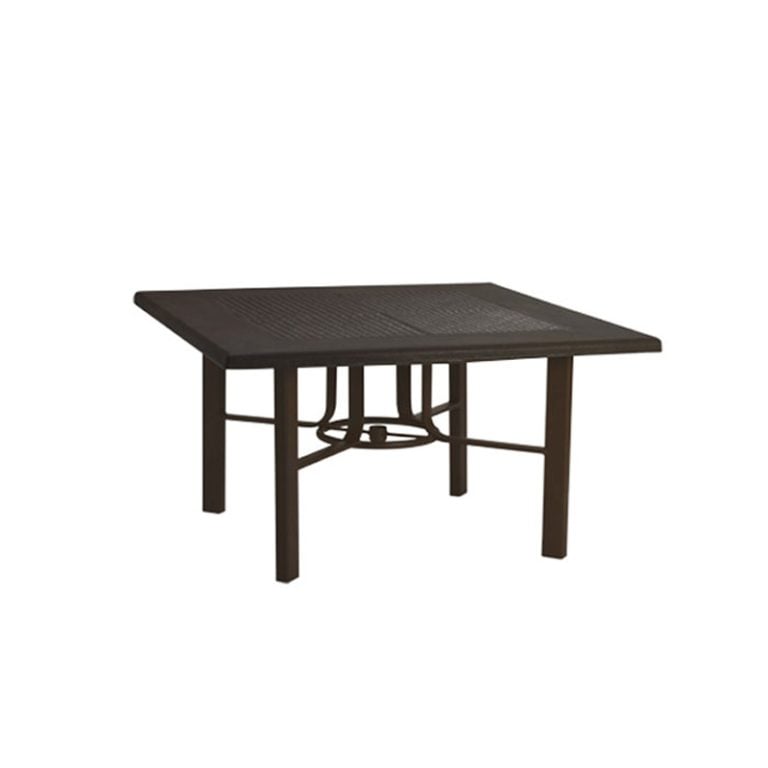 Tropitone 730562SWB Venice Teak Umbrella Chat Table Base for 45 inch Square Top - Hickory Park ...