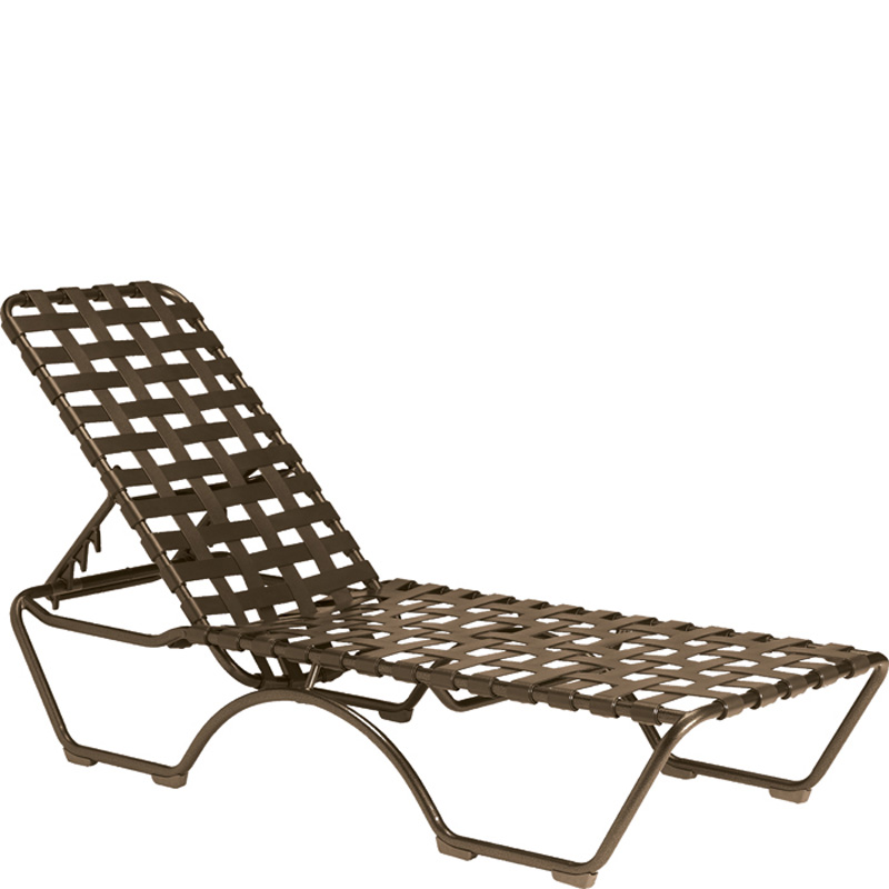 Tropitone 260532 Kahana Cross Strap Chaise Lounge - Hickory Park Furniture