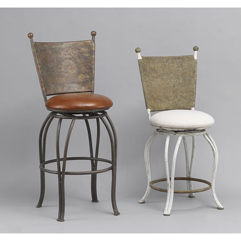 Wesley Allen B225H30 Barstool Woodland Barstool - Hickory Park Furniture