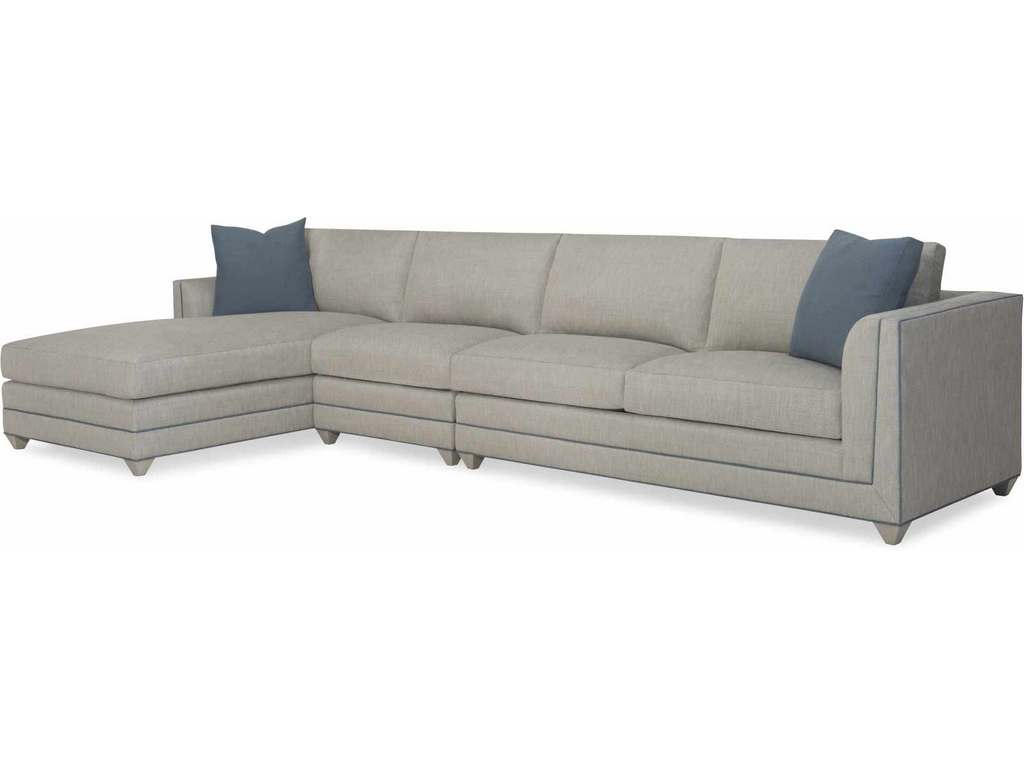 Wesley Hall 2054 Living Room Belmont Sectional - Hickory Park Furniture