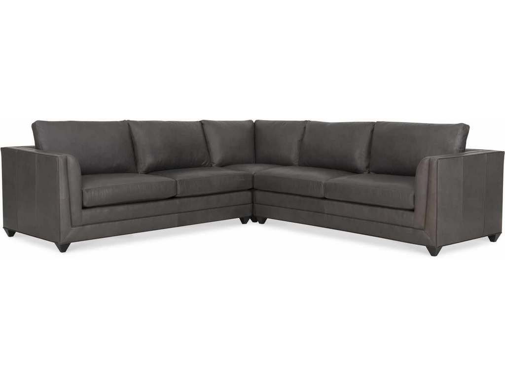 Wesley Hall L2054 Belmont Leather Sectional - Hickory Park Furniture