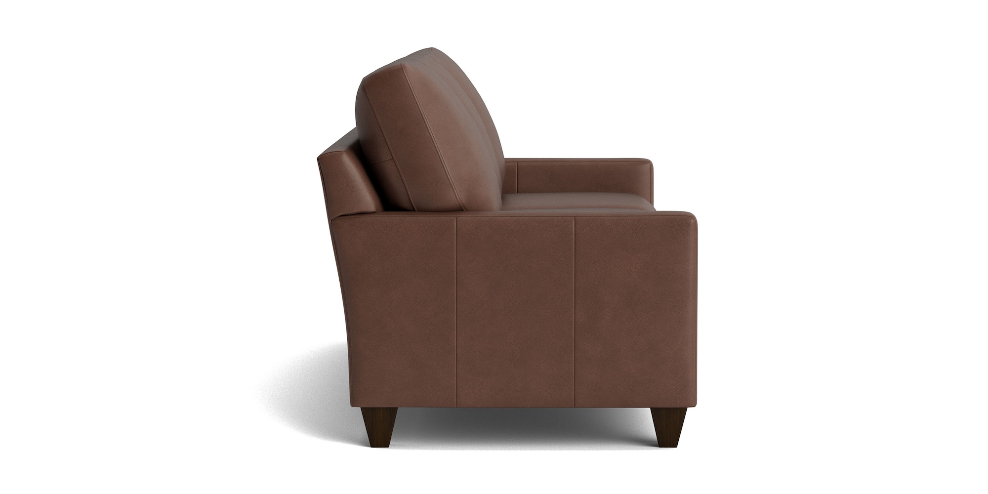 Bassett Furniture C500-72SFL Premier Custom Leather Track Arm Sofa ...