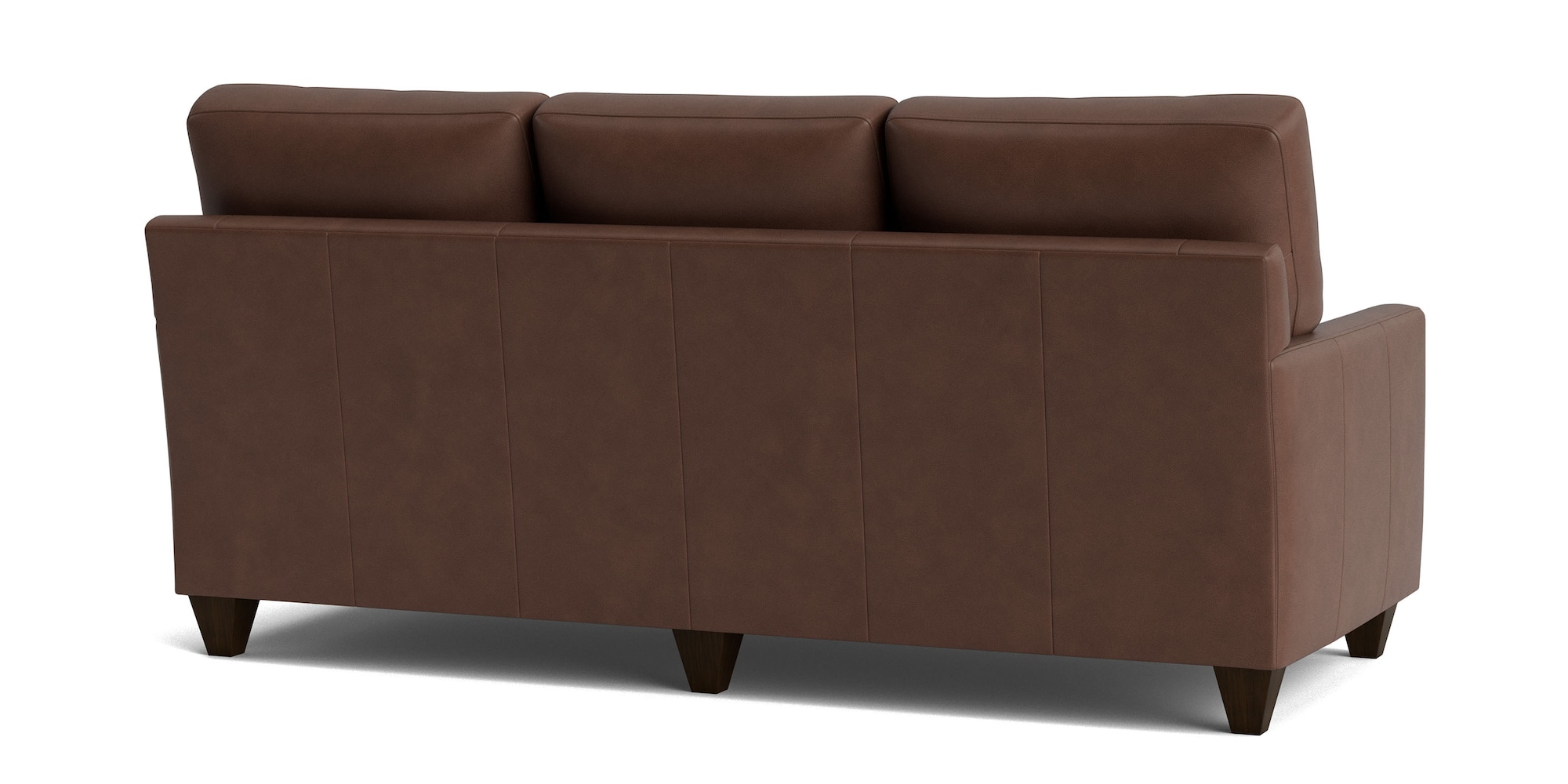 Bassett Furniture C500-72SFL Premier Custom Leather Track Arm Sofa ...