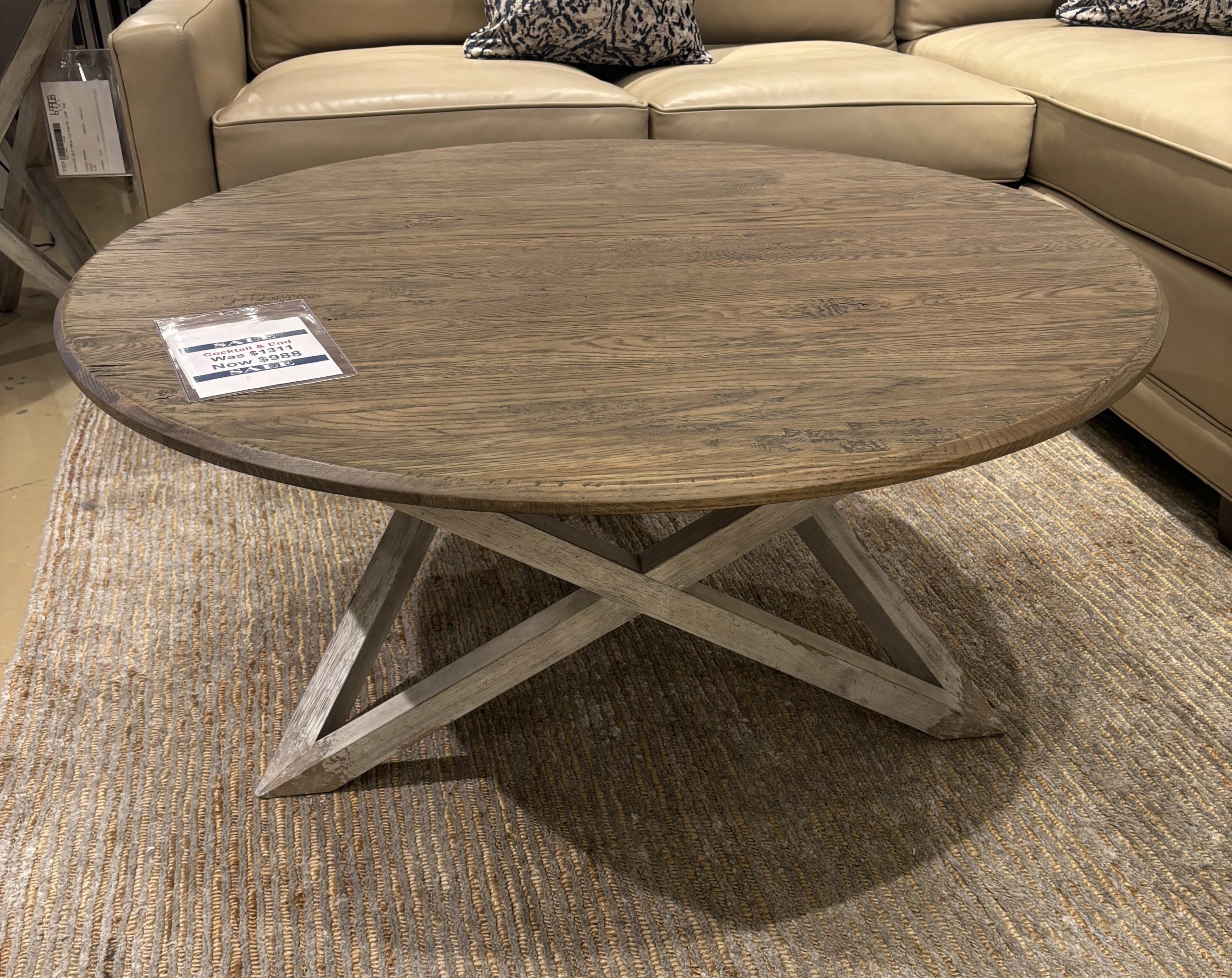 Kincaid Furniture 813-941W Colton Round Coffee and End Table - Hickory ...