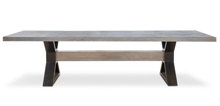 Century Furniture SF6160-G Open Sky 120 inch Dining Table - Grey ...