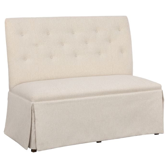 Fairfield 1273-48-T Straight Back Skirted Armless Banquette 48", with ...